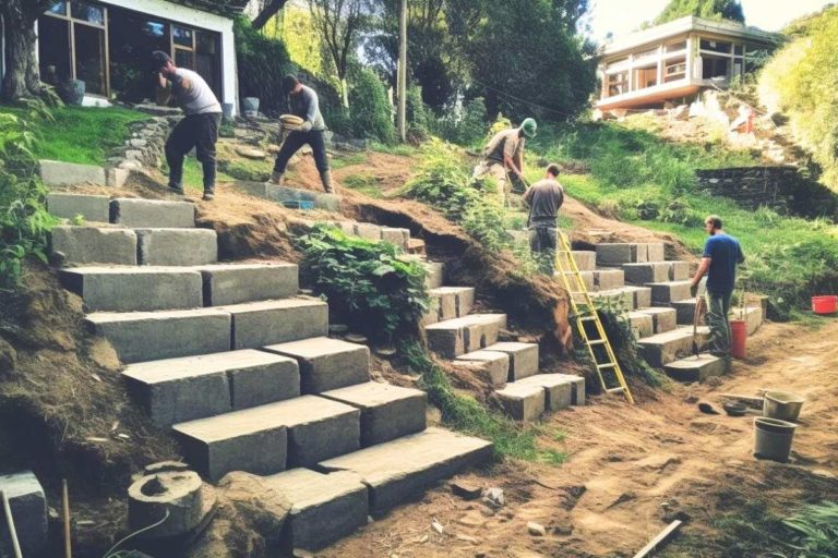 Faire un escalier dans un talus pentu : mode d’emploi - Débroussaillez